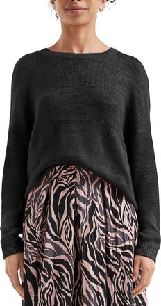 QS by s.Oliver Strickpullover mit Strukturmuster