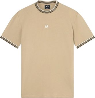 A|X Armani Exchange Homme, Tops, Beige, Taille: L T-Shirt &agrave; logo imprim&eacute;