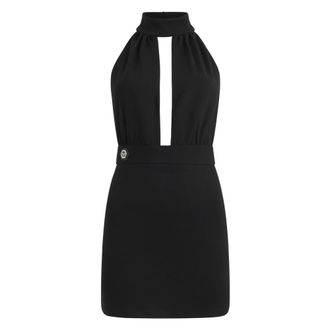 Philipp Plein Femme, Robes, Noir, Taille: 40 FR Backless Mini Dress Fatale