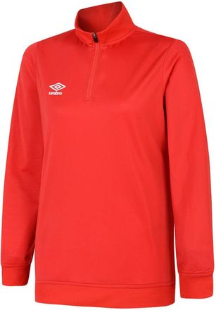 Umbro Womens/Ladies Club Essential Half Zip Sweatshirt (Zinnoberrot)