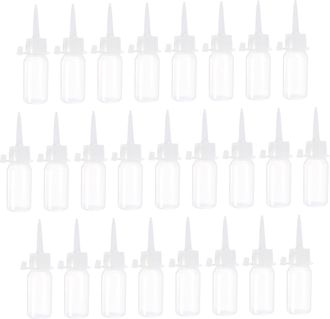 DOITOOL 25 Stück Teiliges Nähmaschinenöl Flaschen mit Spitzem Silikon schnabel Weiche Quetschflaschen aus Pet Vielseitig Einsetzbar für Präzises Dosieren von 