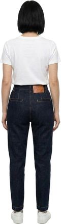 Dolce & Gabbana Womens Navy Blue Cotton Straight-Leg Jeans Clothing