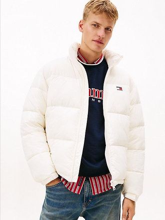 Tommy Hilfiger Doudoune d&eacute;contract&eacute;e &agrave; capuche et dos logo