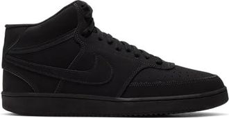 Nike Court Vision Baskets mi-Hautes pour Homme Noir 001, Noir (Noir 001), 41 EU