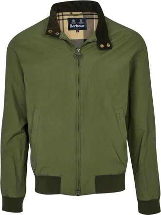 Barbour Leichte &Uuml;bergangsjacke mit Mesh-Eins&auml;tzen und Rippstrick-Abschl&uuml;ssen in
