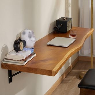 Generic Schwebender Wandschreibtisch, klappbarer Wandschreibtisch aus Massivholz, multifunktionaler Wandtisch mit Klappplatte f&uuml;r kleine R&auml;ume, Wohnzimmer, Sc