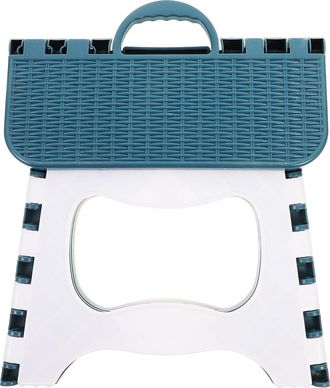 OSALADI Klappbarer Tritthocker aus Kunststoff Tragbarer Faltbarer Outdoor Angelhocker mit Tragegriff Kompakter Sitzhocker f&uuml;r Camping Angeln und Haushalt