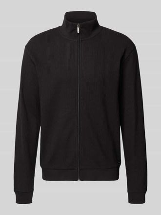 HUGO BOSS Regular Fit Sweatjacke aus Baumwoll-Piqu&eacute;
