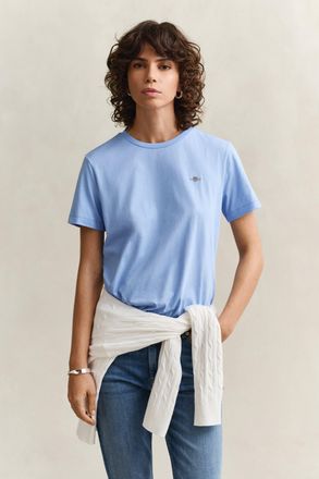 GANT Damen Shield T-Shirt (XXXL) HYDRANGEA Blau