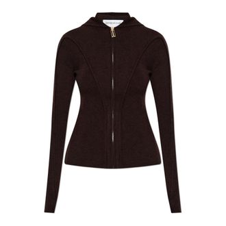 Victoria Beckham Femme, Pulls, Brun, Taille: 44 FR Gilet en laine
