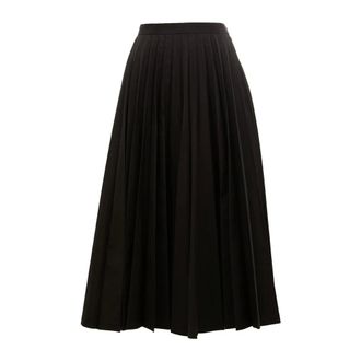 Junya Watanabe Jupe Midi Pliss&eacute;e - Femme - Jupes - Noir - Taille: 42 FR