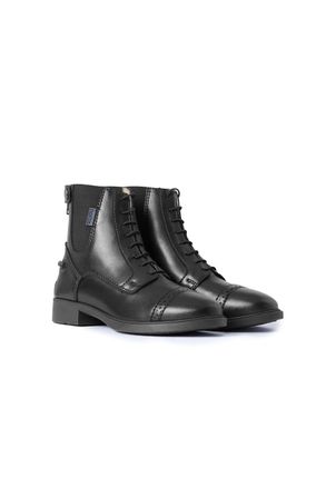 Horze Damen Reitstiefelette Kilkenny,Jodhpur Reitstiefel mit Rei&szlig;verschluss, Schwarz, 39