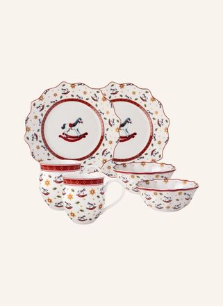 Villeroy & Boch Fr&uuml;hst&uuml;cks-Set F&uuml;r 2 Schaukelpferd, 6tlg Toys Delight weiss