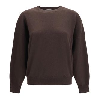Brunello Cucinelli Cashmere-Pullover mit Monili - - Knitwear - Damen - Braun - M