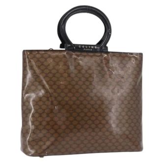 Celine Pre-owned Vintage Macadam Canvas Tote Bag - Femme - Pre-owned - Brun - Taille: ONE Size