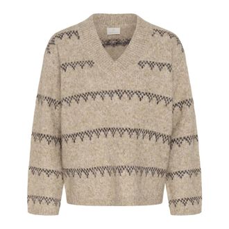 Kaffe Kasinora Pullover - - Knitwear - Damen - Beige - XS