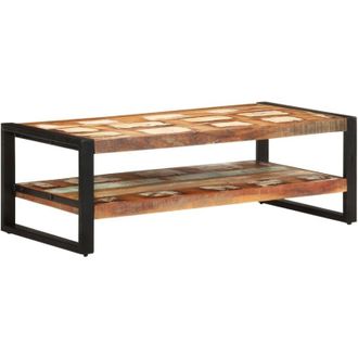 vidaXL Table basse 120x60x40 cm Bois de r&eacute;cup&eacute;ration solide Vidaxl