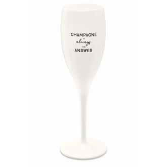 Koziol CHEERS No. 1 Sektglas 100ml (CHAMPAGNE IS ALWAYS THE ANSWER)