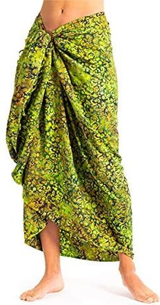 Panasiam Sarong B206 green flower, L