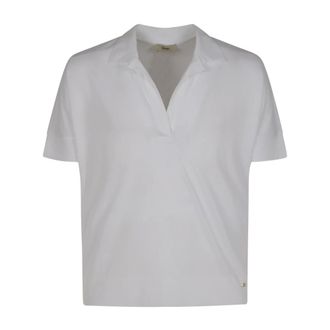 Herno Femme, Tops, Blanc, Taille: 44 FR Polo &agrave; Manches Courtes
