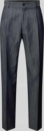 HUGO BOSS Modern Fit Anzughose aus Schurwoll-Leinen-Mix Modell FLIPS251X