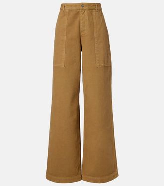 Moncler High-Rise Wide-Leg Jeans