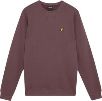 Lyle & Scott Homme, Pulls, Violet, Taille: XL maglieria e felpe Cotone