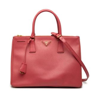 Prada Sac &agrave; main Pre-owned en cuir Saffiano - Femme - Pre-owned - Rose - Taille: ONE Size