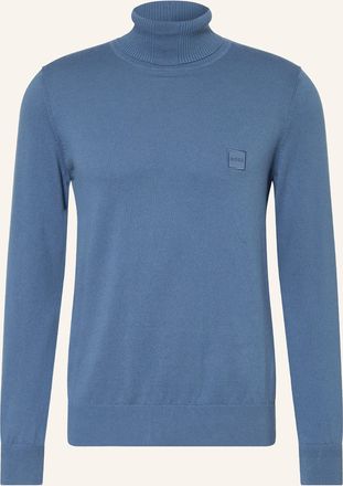 HUGO BOSS Rollkragenpullover Akiro blau