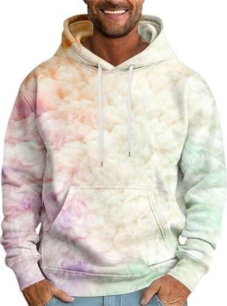 Generic Sweat &agrave; capuche l&eacute;ger uni pour homme - Pull &agrave; capuche &agrave; manches longues avec poches - Tendance - Ample - D&eacute;contract&eacute; - V&ecirc;tements pour femme - Pour ent