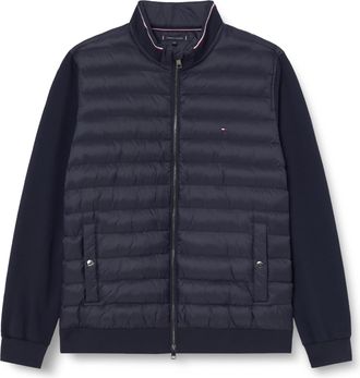 Tommy Hilfiger Herren MIX MEDIA ESS RWB STAND COLLAR MW0MW41329 Sweatshirt mit Rei&szlig;verschluss, Blau, 3XL, Blau (Desert Sky), 3XL Plus