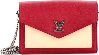 Louis Vuitton Mylockme Chain Pochette Leather clutch bag - Nude