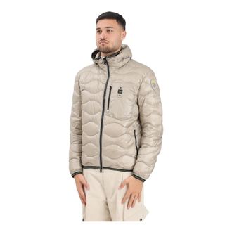 Blauer Homme, Vestes, Beige, Taille: XL Wave Puffer Jacket