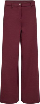 Soyaconcept Damen Hose SC-Daniela, Einfarbig, Stoffhose, Wide Leg, Dark Red, 36