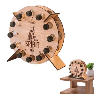 Generico Weihnachtsweinhalter | Weinflaschenhalter mit Countdown f&uuml;r 12 Flaschen - Lustige Weihnachtsdekorationen in Weihnachtsbaumform, Flaschenhalter