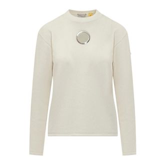 Moncler Rundhals-Pullover - - Knitwear - Damen - Wei&szlig; - XS