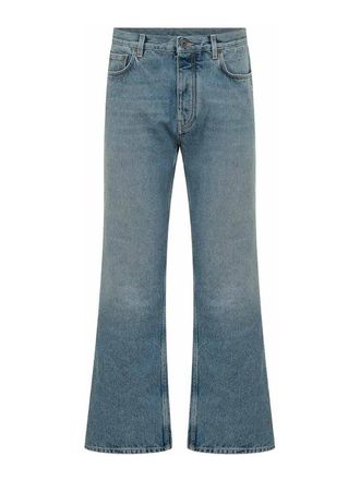 Off-white Jean Droit - Bleu