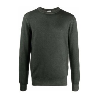 Etro Gr&uuml;ner Merinowolle Rundhalspullover - - Knitwear - Herren - Gr&uuml;n - S