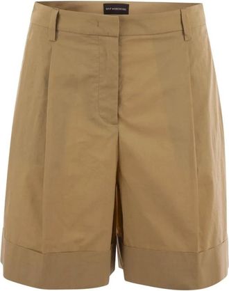 MVP Wardrobe Femme, Shorts, Beige, Taille: 36 FR Shorts &agrave; Ourlet Revers