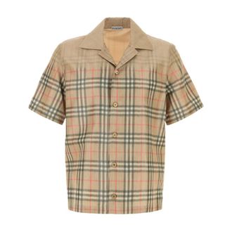 Burberry Homme, Chemises, Multicolore, Taille: XL Chemise Imprim&eacute;e en M&eacute;lange de Viscose