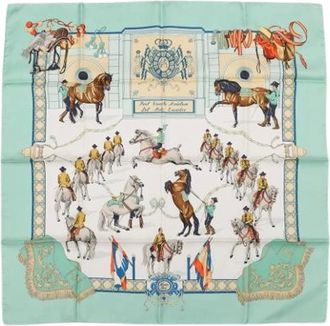 Herm&egrave;s Pre-owned Vintage Silk Scarf - Femme - Pre-owned - Multicolore - Taille: ONE Size