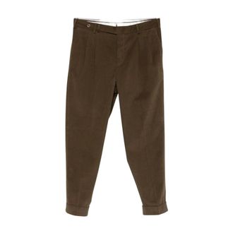 Pantaloni Torino Homme, Pantalons, Brun, Taille: L Pantalon Tailleur Pliss&eacute;