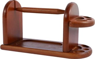 Generic Holzgarnhalter for Stricken, H&auml;keln, Garnst&auml;nder, St&auml;nder Mit Schlitz, Stabiler Garnkn&auml;uelspender, Horizontaler Garnspinner for