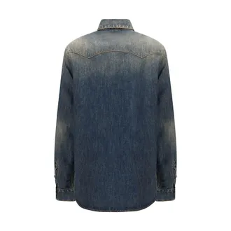 Fendi Western Denim Shirt - Blue