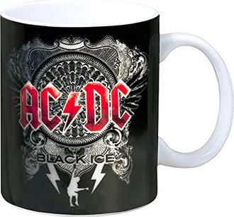 AC/DC Rock - AC/DC - Black Ice mug de café - présenté dans un coffret cadeau - design original sous licence
