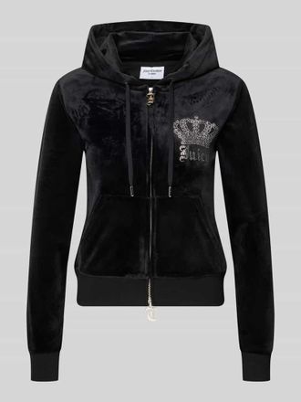 Juicy Couture Sweatjacke mit Ziersteinbesatz Modell GOTHIC CROWN ROBERTSON