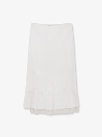 Toteme Layered viscose and linen blend skirt - TOTEME - gender_Woman