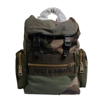 Dolce & Gabbana Patchwork Travel Backpack - - Bags - Herren - Gr&uuml;n - ONE SIZE