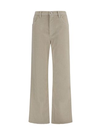 Marni Flare Corduroy Trousers - Beige