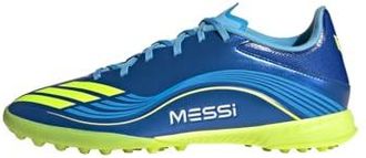 adidas Unisex Chaussure F50 Messi League Turf, Royal Blue/Solar Yellow/Semi Blue Burst, 41 1/3